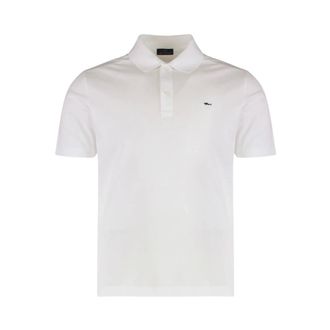 Paul & Shark Homme, Tops, Blanc, Taille: 4XL Classic Collar Short-Sleeve Polo