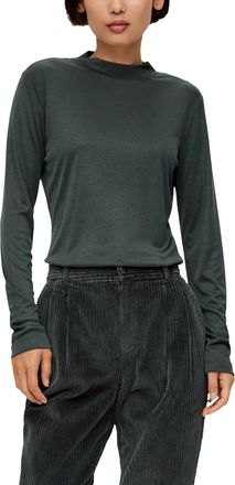 s.Oliver Damen T-Shirt Langarm Green, 34
