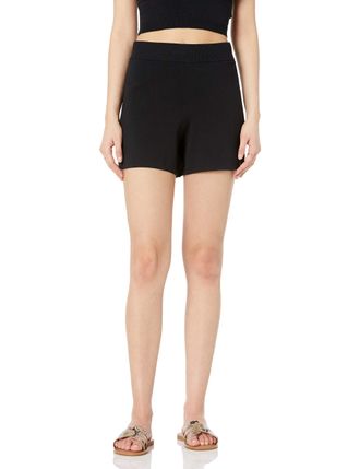 The Drop Damen Ivy gestrickte Shorts zum Hineinschlüpfen, Schwarz, M