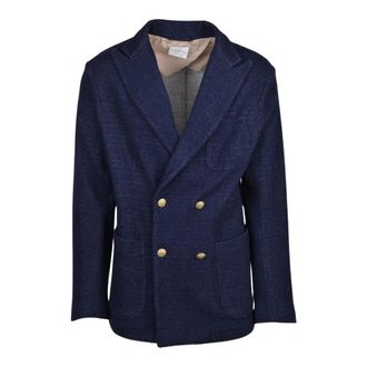 Ballantyne Zweireihiger Blazer - - Jackets - Herren - Blau - XL
