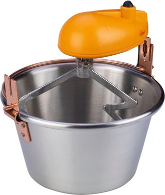 Ardes AR24AM81 INOX-Kessel 28cm Durchmesser, Mischer für Marmelade Polenta, Ardes Mischerkessel für Induktionsherd, Mischer mit Elektromotor, Bajonettversch