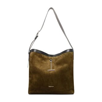 Alexander McQueen Schultertasche mit Anh&auml;nger und T-Schnalle - - Bags - Damen - Gr&uuml;n - ONE SIZE