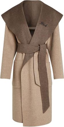 Karl Lagerfeld Femme, Manteaux, Brun, Taille: 40 FR Reversible Soft Coat