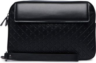 Calvin Klein Umh&auml;ngetasche Calvin Klein Refined Emblem Mix Pouch W/ Hand LV04D1369G Schwarz