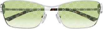 Gucci Rechteckige Sonnenbrille - - Accessories - unisex - Grau - 58 MM