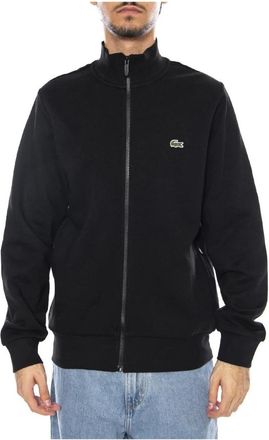 Lacoste Homme, Sweatshirts et sweats &agrave; capuche, Noir, Taille: M Sweat zipp&eacute; &agrave; col montant