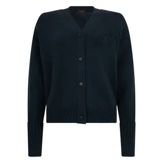 Moorer Bahira Cardigan - - Knitwear - Damen - Blau - XS