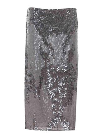 Patrizia Pepe Jupe Midi - Argent