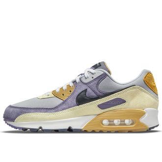 Nike Nike Herren Air Max 90 Sneaker, Purple/Black/Grey, 35.5 EU