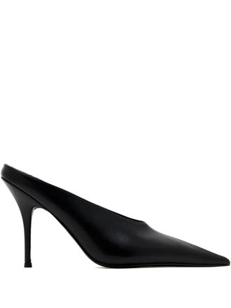 Femme LA Xaden Mules mit spitzer Kappe - Schwarz
