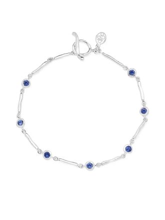 Dower & Hall bracelet &agrave; ornements en saphir - Argent