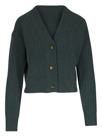 TWP cardigan en maille &agrave; design c&ocirc;tel&eacute; - Vert