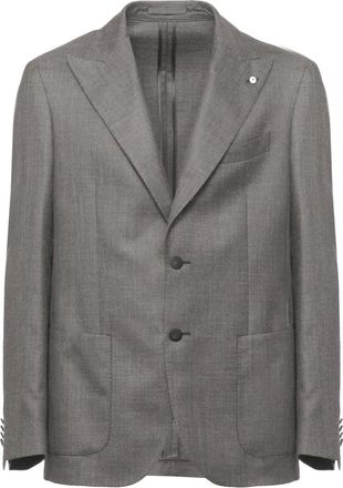 Lubiam Homme, Vestes, Brun, Taille: M Veste en Laine Soie Lin
