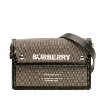 Burberry Sac bandouli&egrave;re Horseferry Pre-owned - Femme - Pre-owned - Gris - Taille: ONE Size