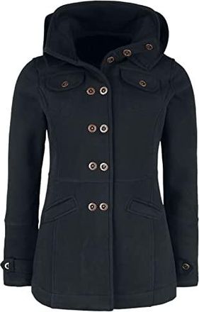 RED by EMP Femme Veste de Transition Noire en Tissu Sweat XXL