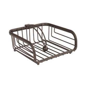 Spectrum Diversified Ashley Flacher Halter mit beschwertem Arm, Serviettenspender, Stabiler Stahl, Küchen- und Esszimmer-Dekor, 1 EA, Bronze