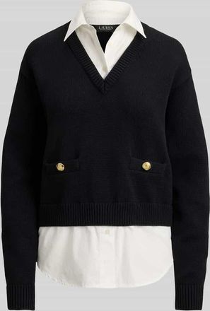 Lauren Ralph Lauren Regular Fit Strickpullover aus reiner Baumwolle