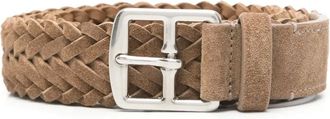 Officine Creative ceinture &agrave; design tress&eacute; - Marron