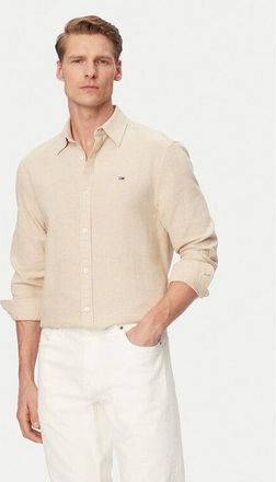 Tommy Jeans Hemd DM0DM22761 Hellbeige Regular Fit