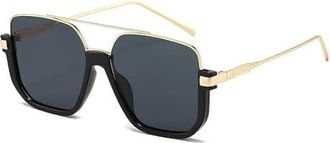 Generic Lunettes De Soleil À Monture Large For Hommes, Vacances, Plein Air, Femmes(Gold)