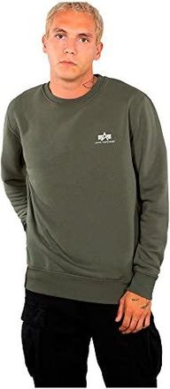 Alpha Industries Alpha Industries Basic Small Logo Sweat-Shirt pour Homme Dark Olive
