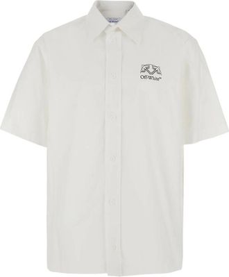 Off-white Off Line Half-Arrow Poplin Slim Bowling Shirt