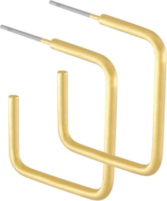 Dansk Copenhagen Carr&eacute; Hoop - Femme - Accessoires - Jaune - Taille: ONE Size