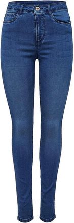Only Only, Femme, Jeans, Bleu, Taille: 36 FR Jean Skinny Taille Haute Bleu