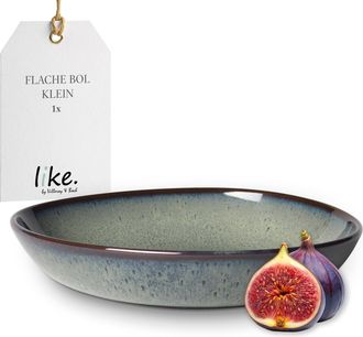 Villeroy & Boch like. by Lave Gris Pastaschale 22 cm Grau, Spülmaschinenfest, Mikrowellensicher, Tiefer Teller, Teller für Suppen oder Pasta, Schüssel, Schüssel Keram