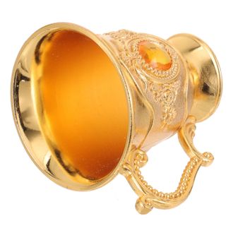 BESPORTBLE Europ&auml;ischer Stil Metall Weinkelch mit Gepr&auml;gtem Muster und Stabiler Basis Kleine Teetasse f&uuml;r Zuhause und Festliche Anl&auml;sse Zuf&auml;llige Farbe