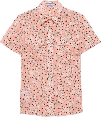 Prada chemise à poches plaquées - Rose