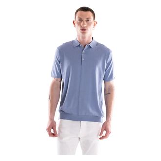 People of Shibuya Nito Strickpolohemd - - Tops - Herren - Blau - L