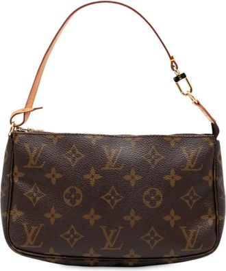 Louis Vuitton 2000 Monogram Pochette Accessoires Schultertasche - Braun