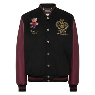 Philipp Plein Homme, Vestes, Noir, Taille: M Bomber Vestes