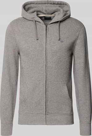 Superdry Regular Fit Sweatjacke aus Baumwoll-Mix mit Label-Detail