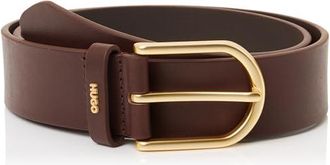HUGO BOSS Zoey Belt 3,5cm 10226192 01 Ceinture, Marron foncé, 100 Femmes