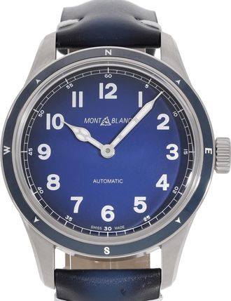 Montblanc Uhren - 1858 - Gr. unisize - in Blau - f&uuml;r Damen