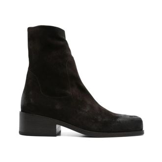Mars&egrave;ll Zedernbraune Stiefeletten mit seitlichem Rei&szlig;verschluss - - Shoes - Herren - Braun - 43 EU