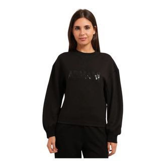 A|X Armani Exchange Stretch Viskose Scuba Sweatshirt - - Sweatshirts & Hoodies - Damen - Schwarzk - XL