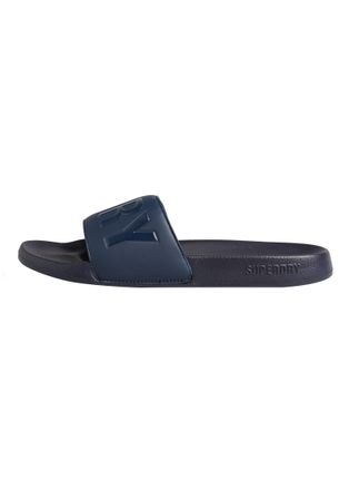 Superdry Herren Code CORE Pool Slide Schiebe-Sandalen, Deep Navy, Small