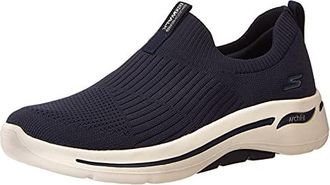 Skechers Femme GO Walk Arch FIT Iconic Sneaker, Navy Textile/Trim, 42 EU