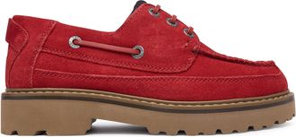 Tommy Jeans Halbschuhe Tommy Jeans Tjw Archive 01 Low Boat Shoe EN0EN03157 Rot