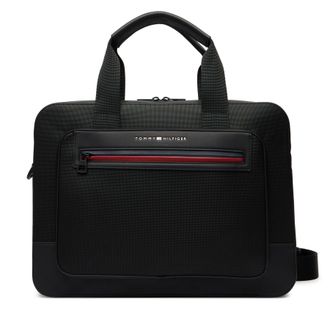 Tommy Hilfiger Laptoptasche Tommy Hilfiger Th Foundation Computer Bag AM0AM14158 Schwarz