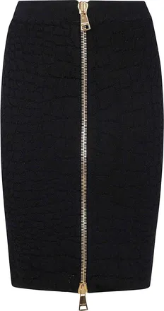 Balmain Jupe Midi - Noir