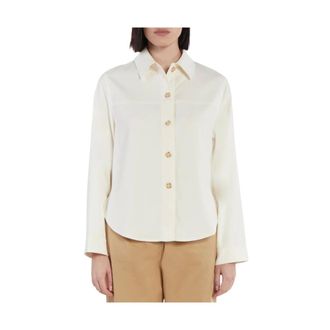 Sams&oslash;e & Sams&oslash;e Chemise Coupe Large - Femme - Blouses et Chemises - Beige - Taille: 36 FR