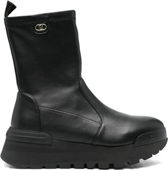 Liu Jo Stiefel - Platform Black Ankle Boots With Metallic Detail - Gr. 40 (EU) - in Schwarz - für Damen