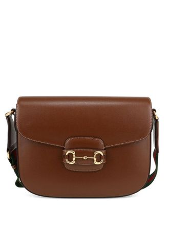 Gucci sac port&eacute; &eacute;paule Horsebit 1955 (ann&eacute;es 2020) - Marron