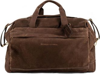 Brunello Cucinelli Homme, Sacs, Brun, Taille: ONE Size Sac Week-end