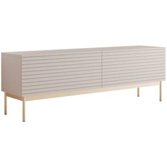 Selsey Selsey Linearis - TV-Lowboard 2-türig mit LED, Kaschmirgrau, 175 cm