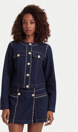 Liu Jo Jeansjacke UF6220 D0347 Dunkelblau Regular Fit
